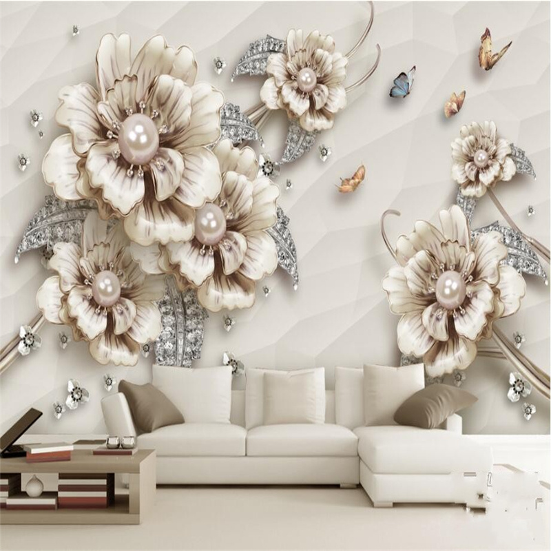 3D flower background TV wallpaper mural - Buy Now at eCommercey.com ...